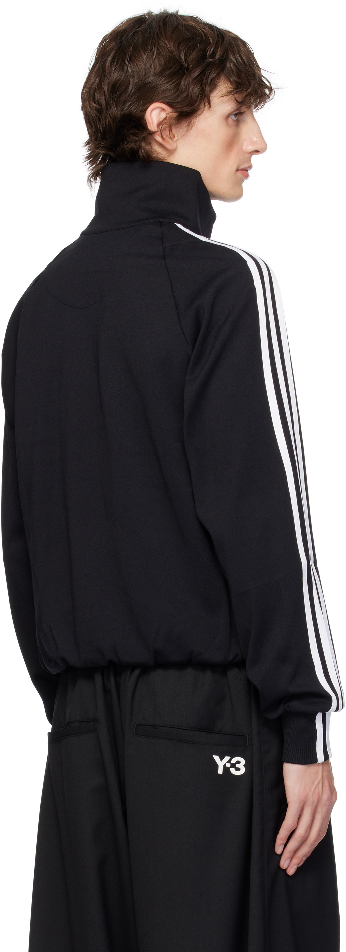 Y-3 Black 3-Stripes Track Jacket Y-3