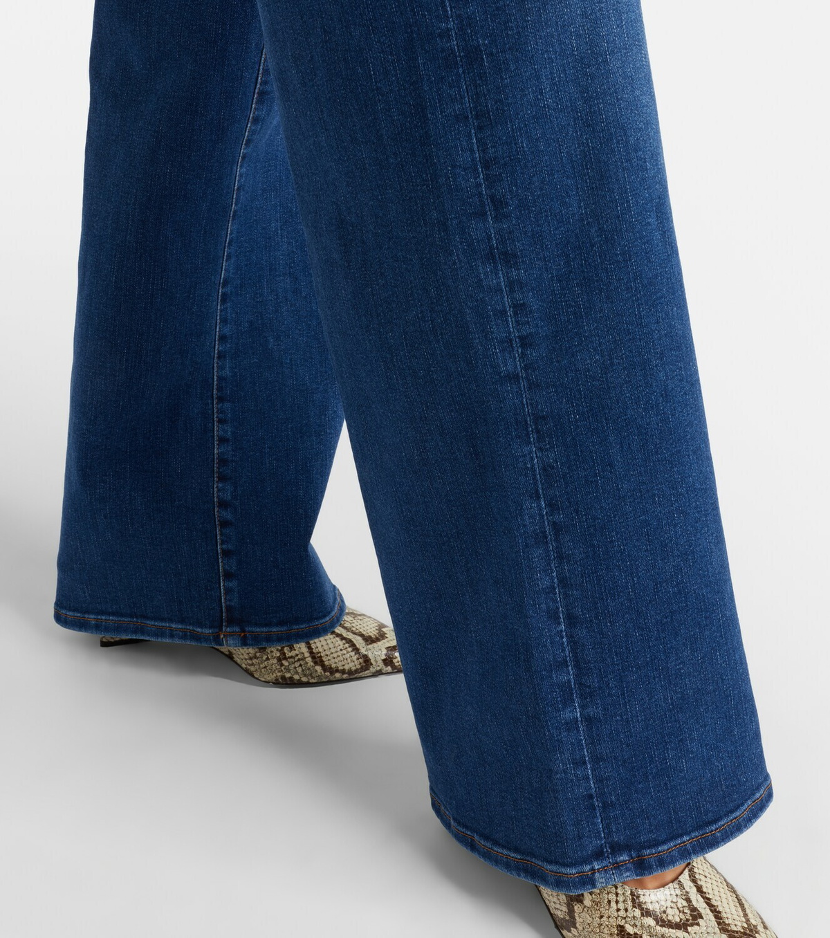 Frame Le Slim high-rise wide-leg jeans Frame Denim