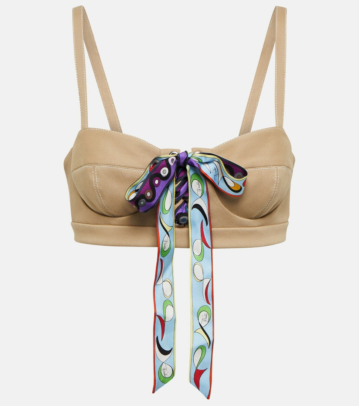 Pucci - Bow-trimmed bralette Emilio Pucci