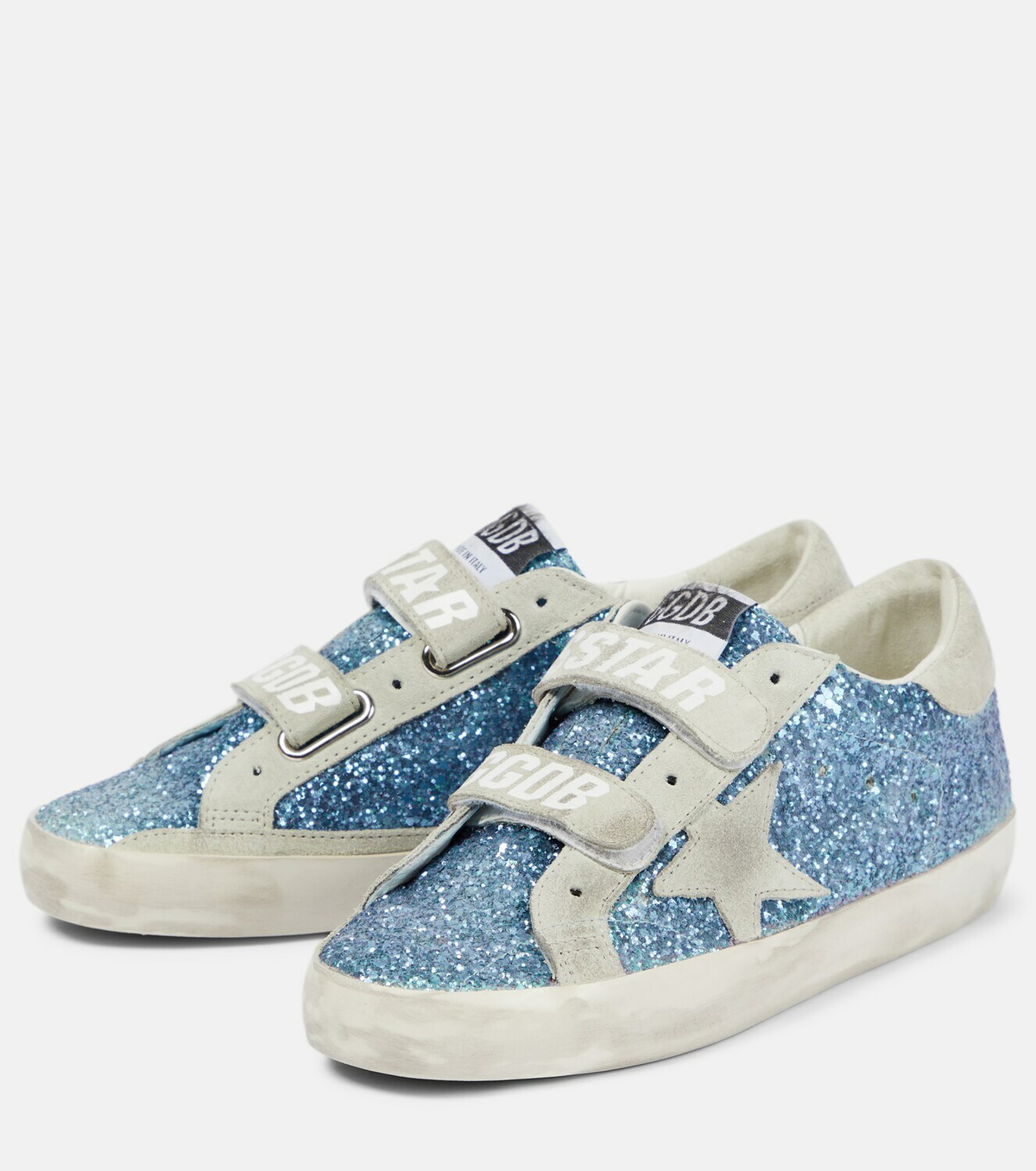Golden Goose - Old School glittered suede sneakers Golden Goose Deluxe ...