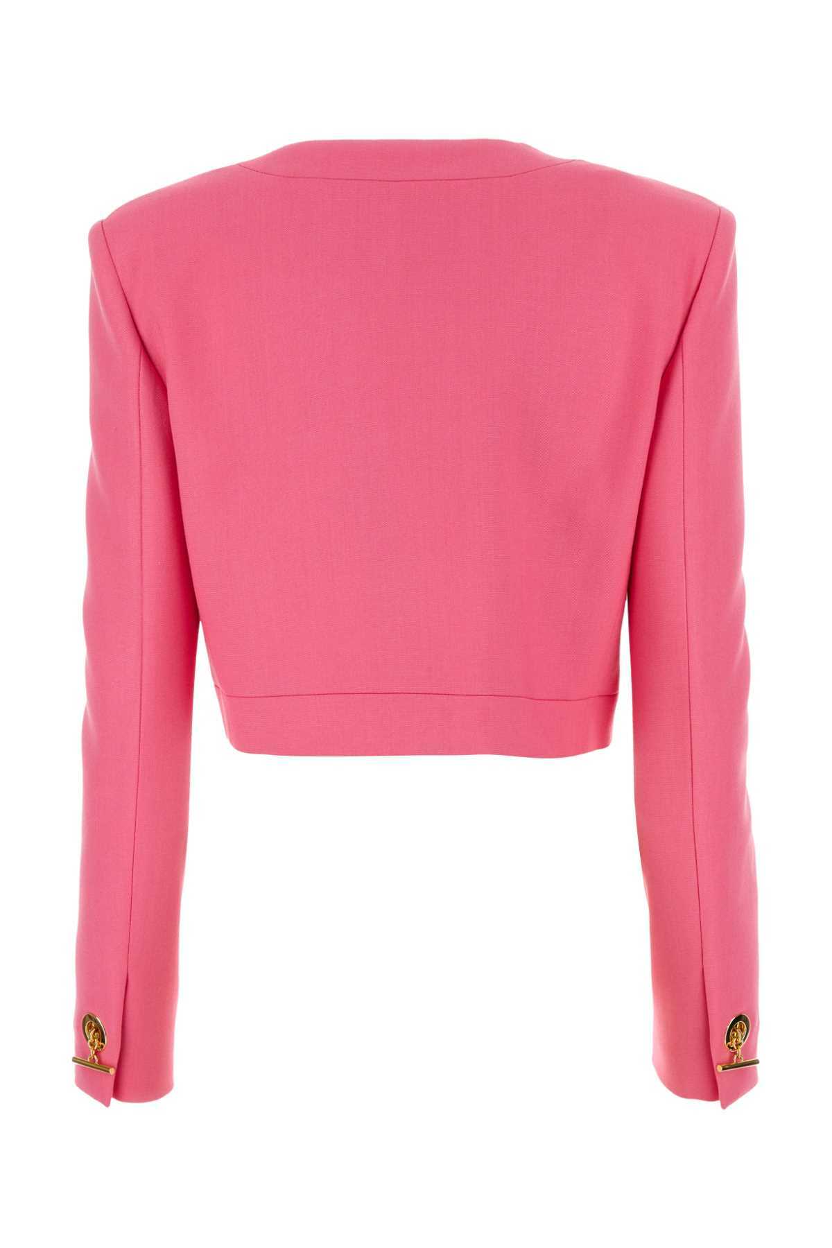 Moschino Fuchsia Stretch Gabardine Blazer Moschino