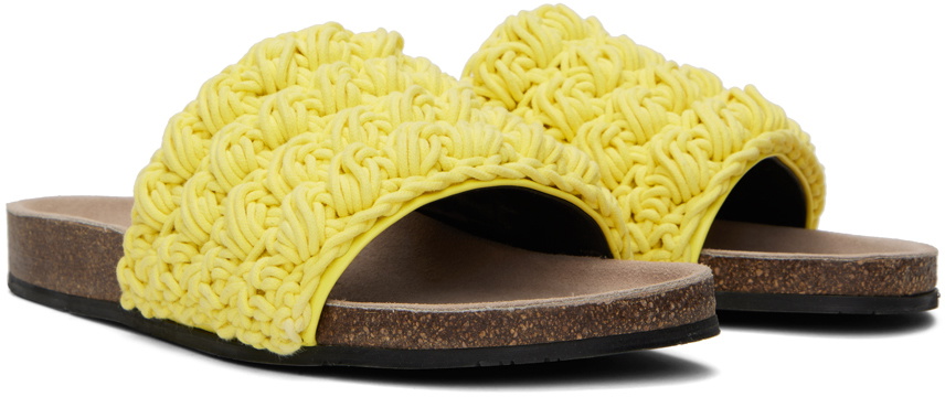 JW Anderson Yellow Crochet Slides JW Anderson