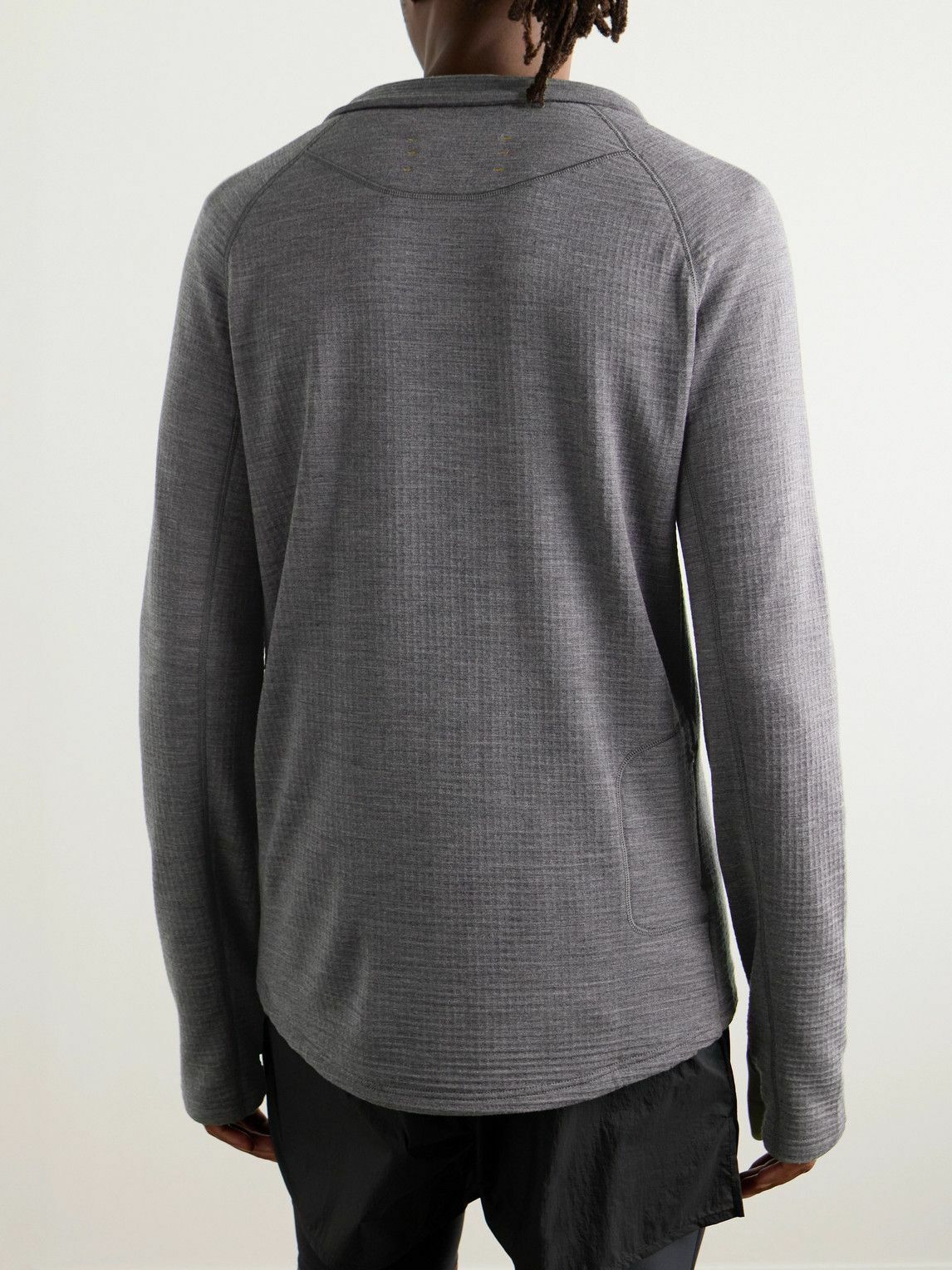 DISTRICT VISION - Merino Wool Half-Zip Jacket - Gray District Vision