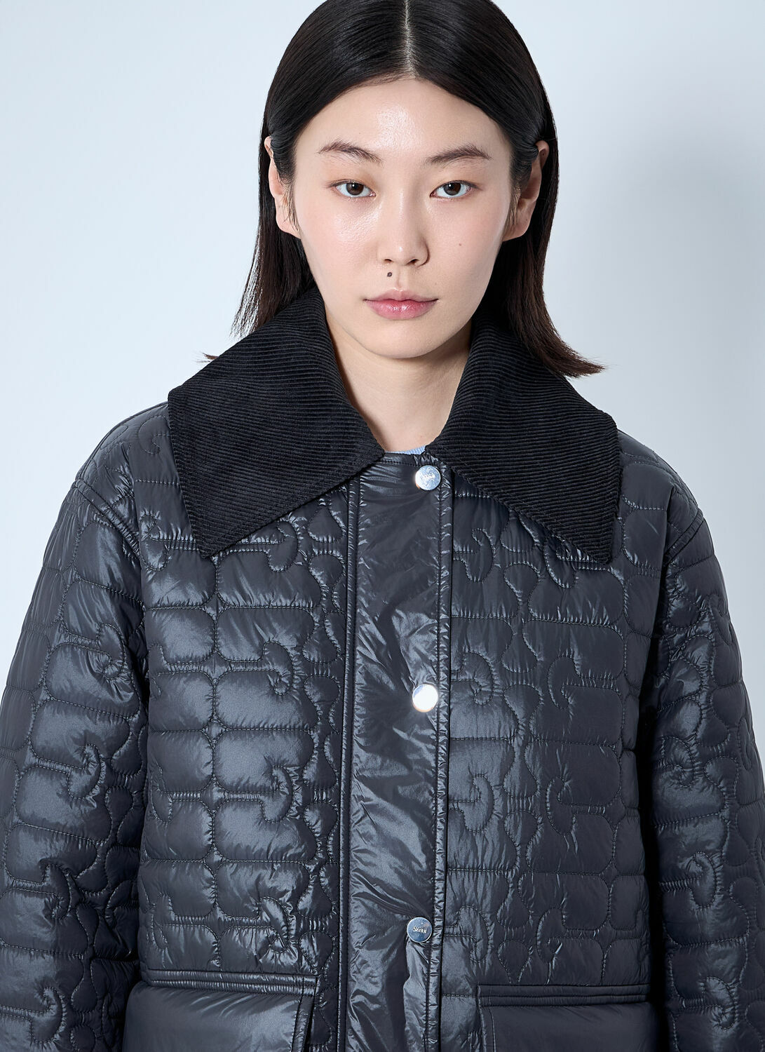 GANNI Shiny Quilted Jacket GANNI