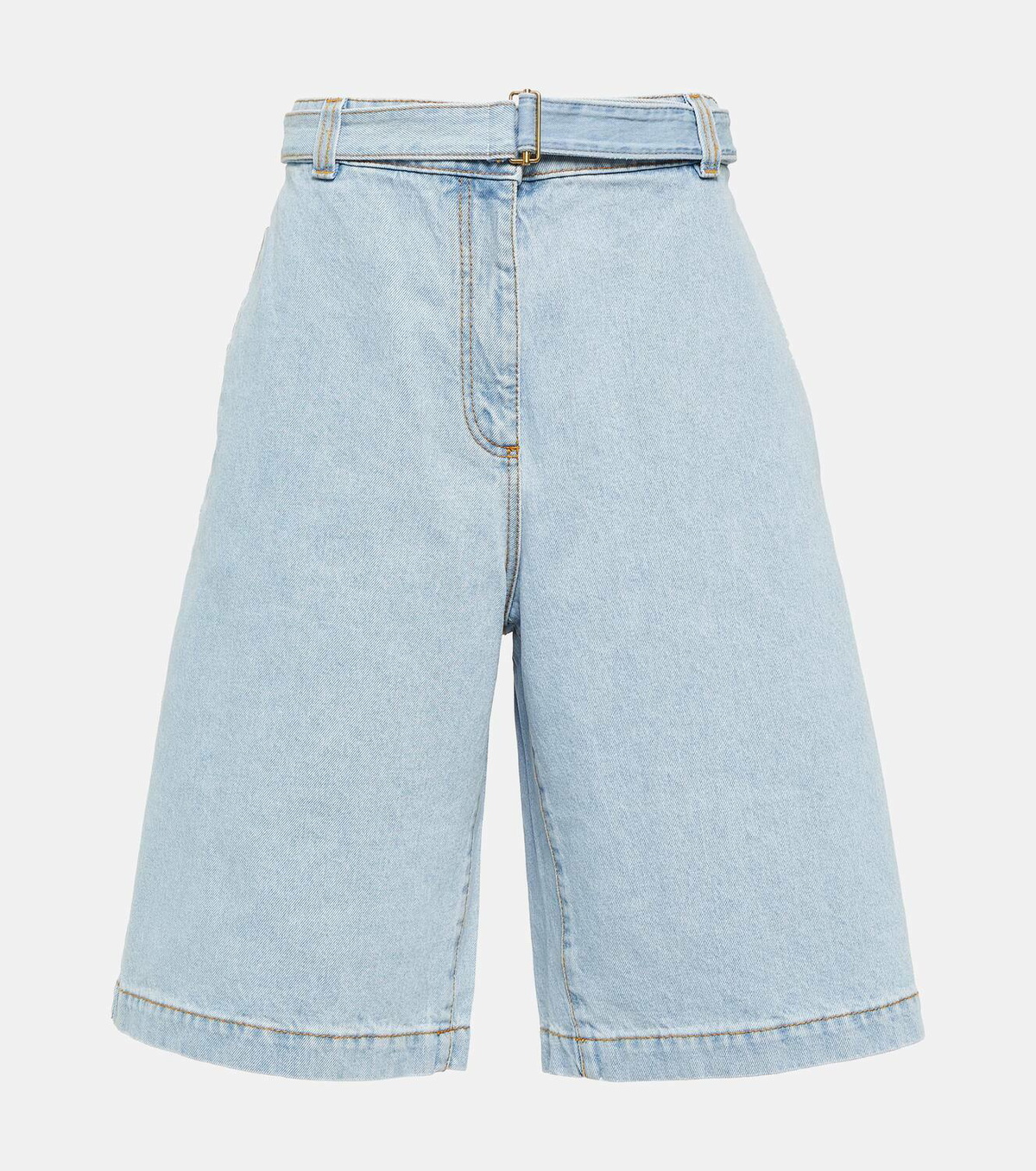 Etro Embroidered denim shorts Etro