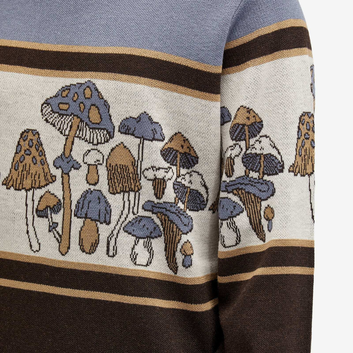 KAVU Men's Highline Jacquard Crew Neck Jumper in Much Room KAVU