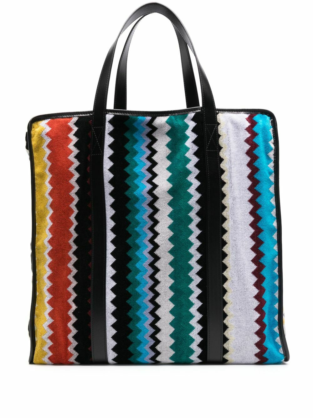 Missoni Home Black Zigzag Towelled Tote Bag Missoni Home