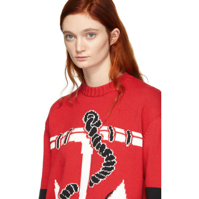 MSGM Red Sailor Sweater MSGM
