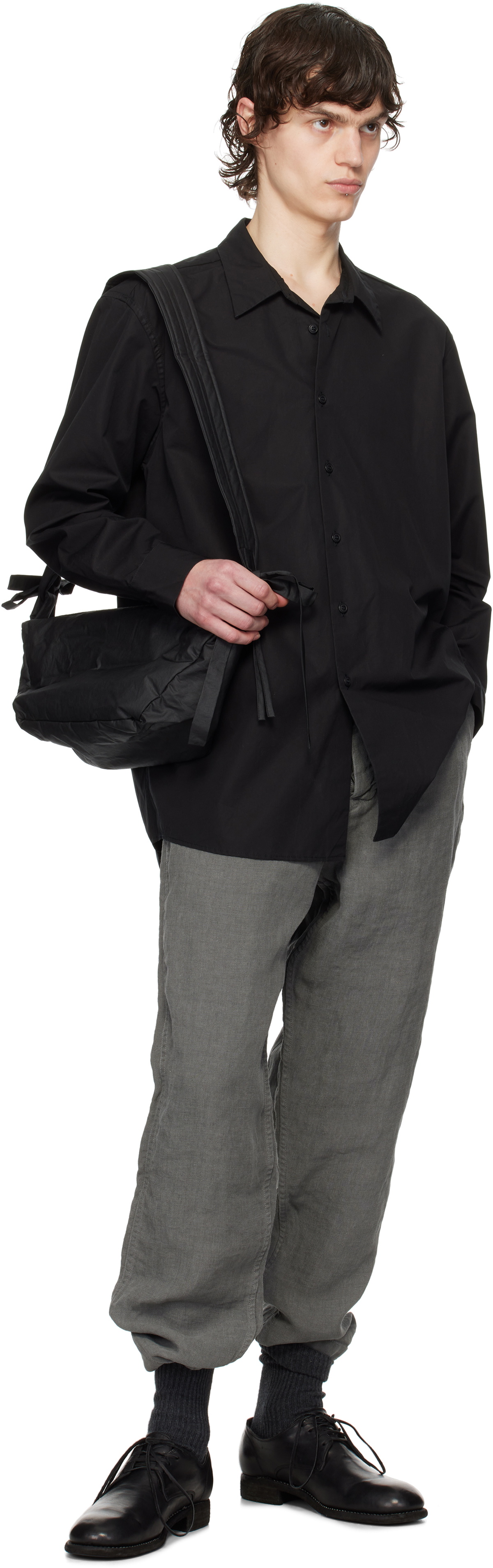 CASEY CASEY Gray Emery Trousers CASEY CASEY