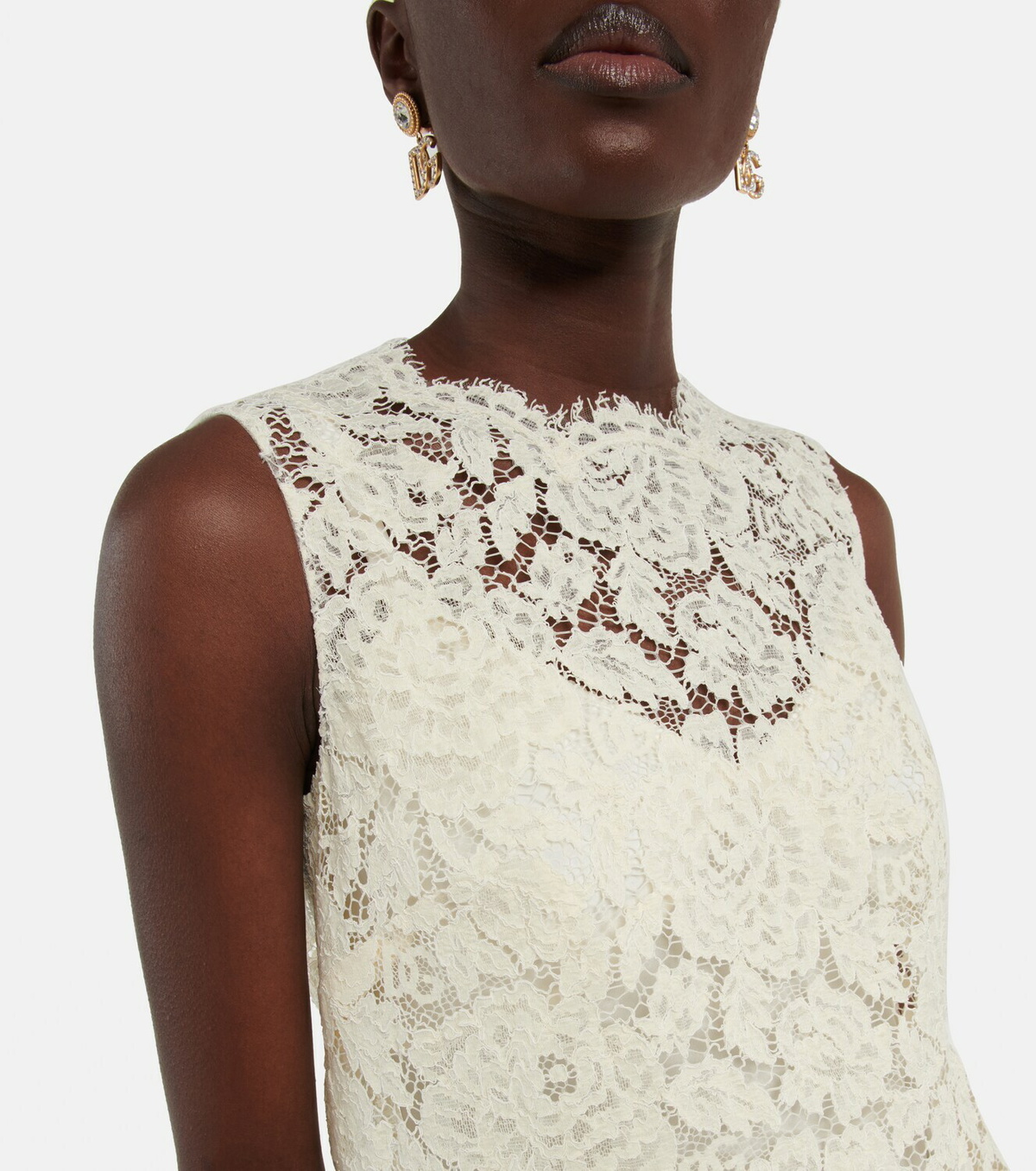 Dolce&Gabbana - Floral lace top Dolce & Gabbana