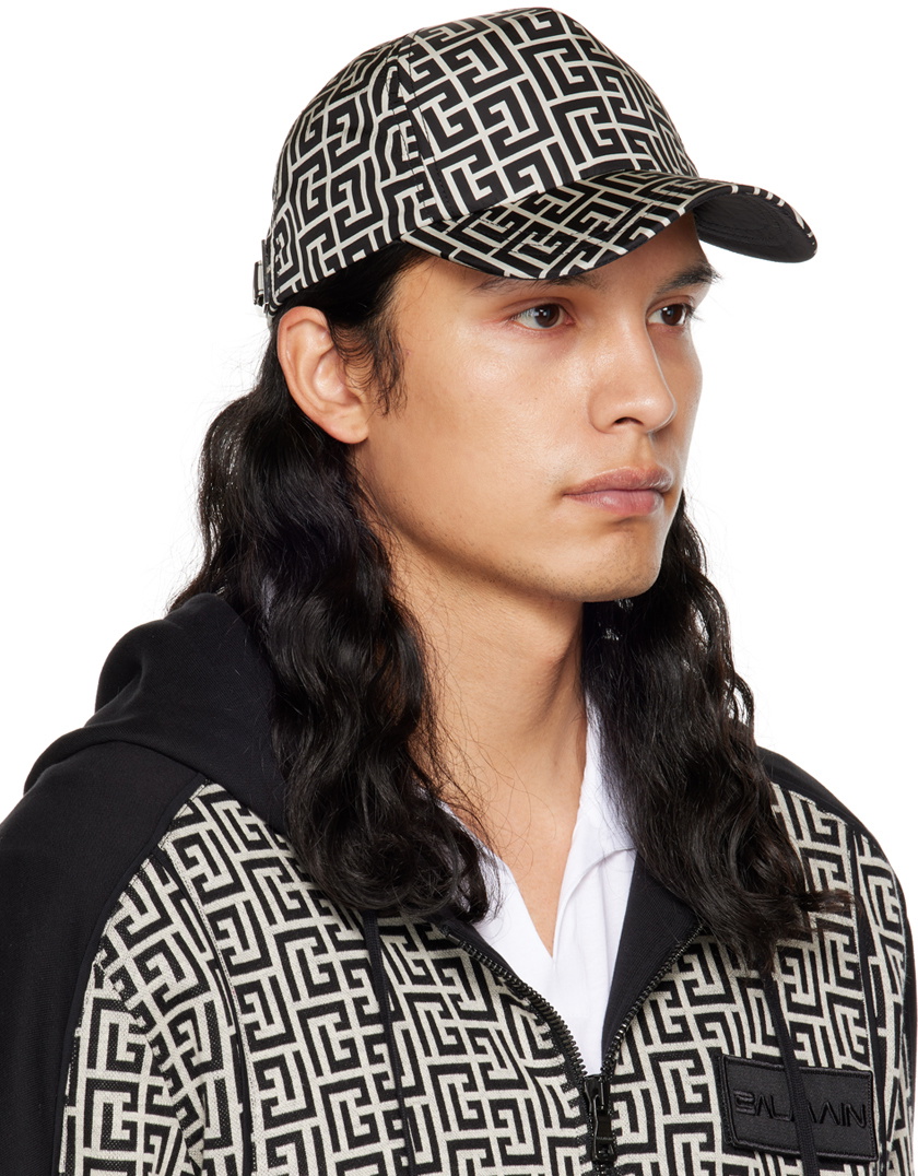 Balmain Black Monogram cap Balmain