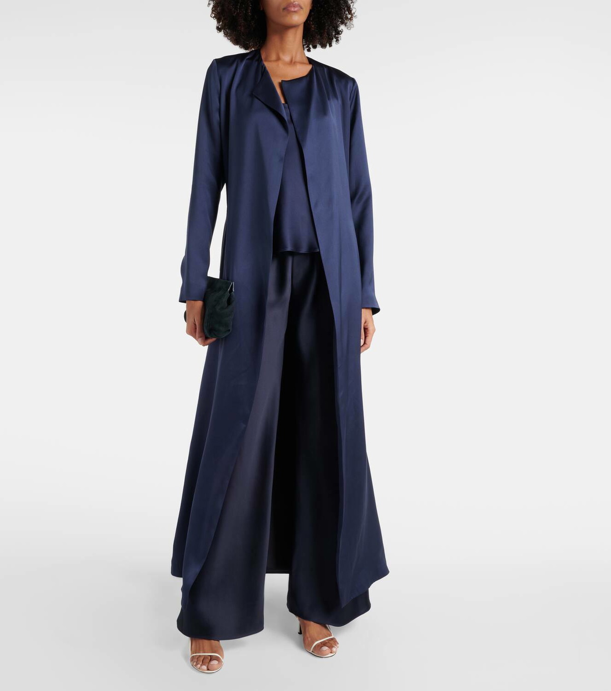 The Row Paycen silk satin coat The Row