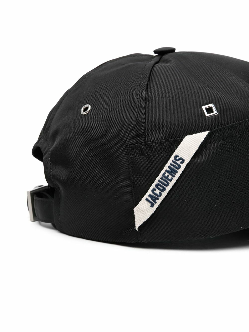 Jacquemus Black Logo-Appliqué Cap Jacquemus