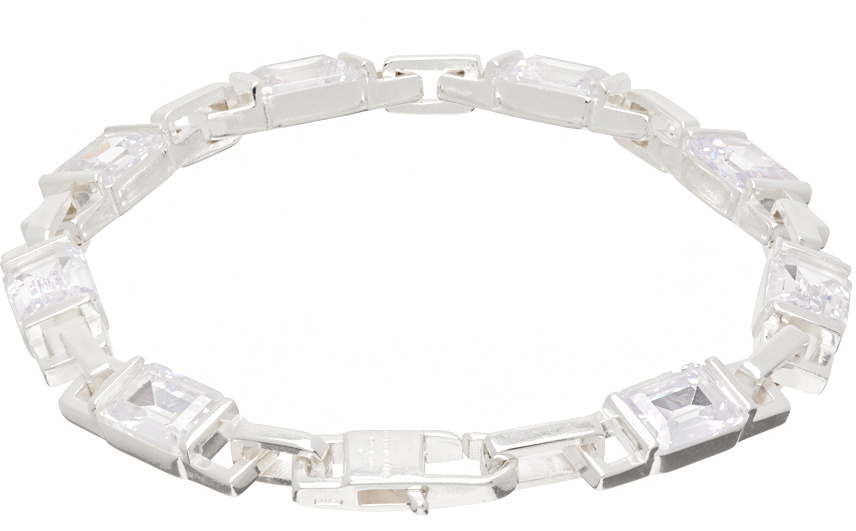 Hatton Labs Silver & White Uncuffed Bracelet Hatton Labs