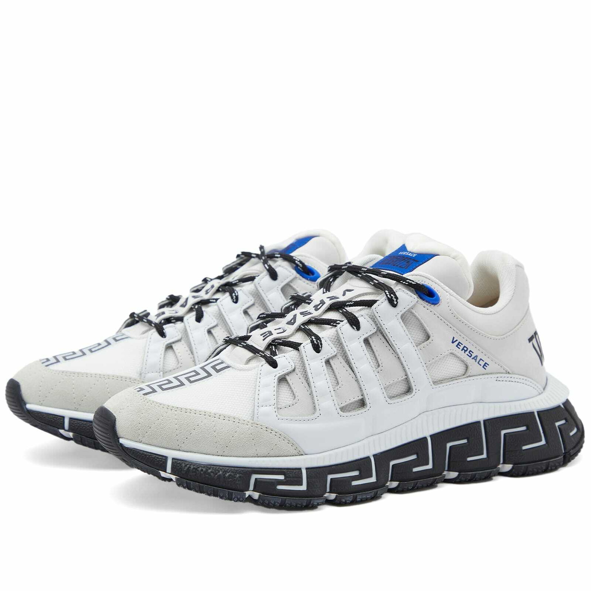 Versace Men's Trigreca Sneakers in Grey Versace