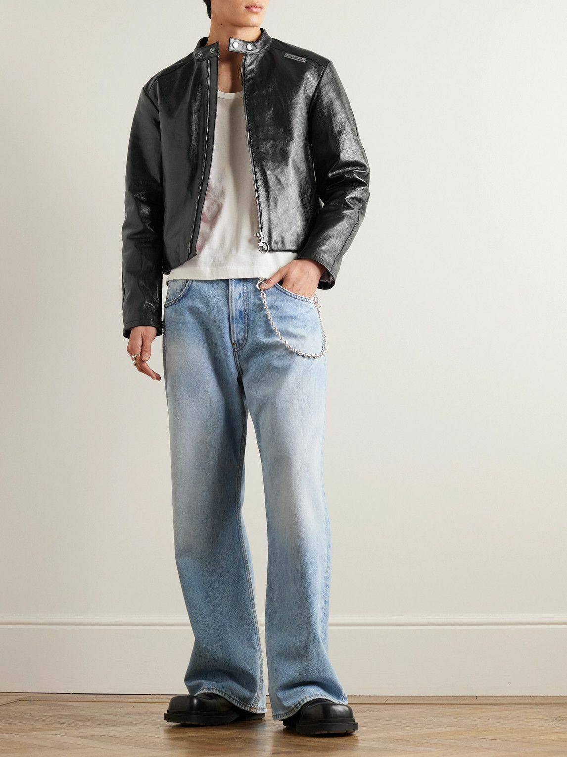 Acne Studios - Leather Biker Jacket - Black Acne Studios