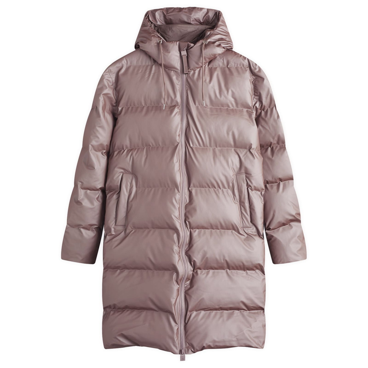 Rains Women's Alta Long Puffer Jacket in Muse Rains