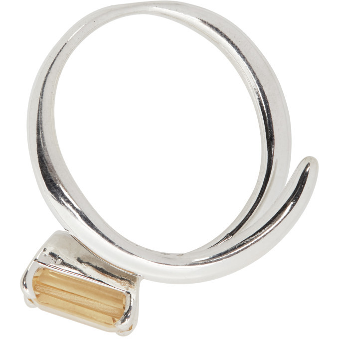 Faris Silver Citrine Ring Faris