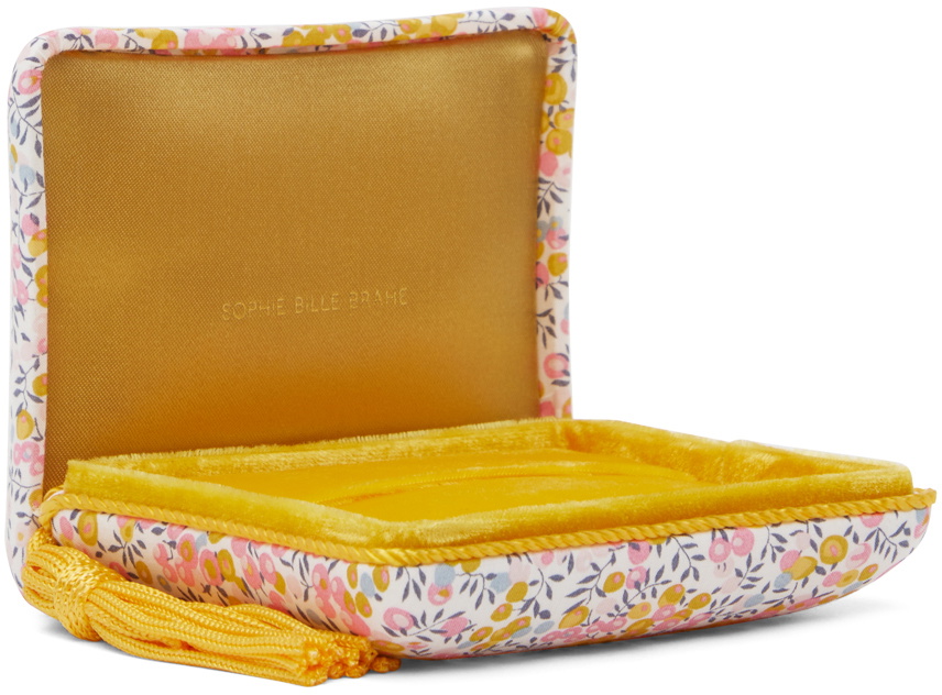 Sophie Bille Brahe Pink & Yellow Velvet Sonya Jewelry Box Sophie Bille ...