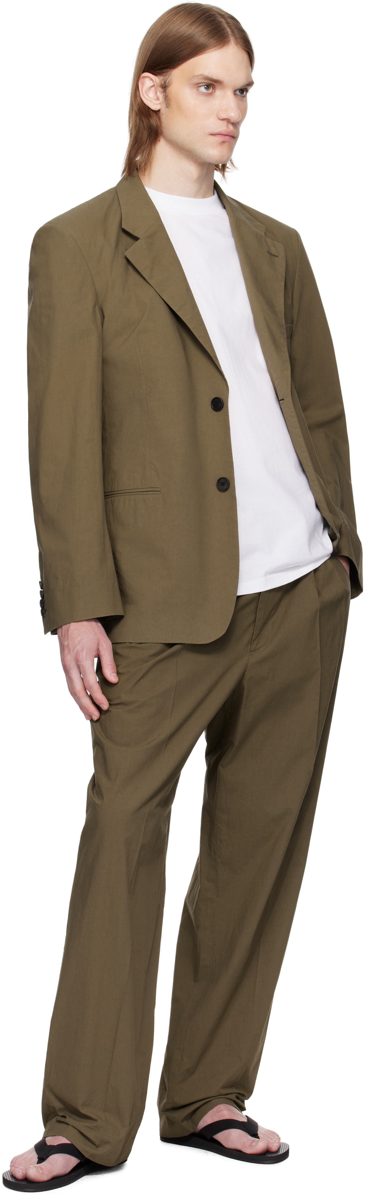 The Row Khaki Ritchie Blazer The Row