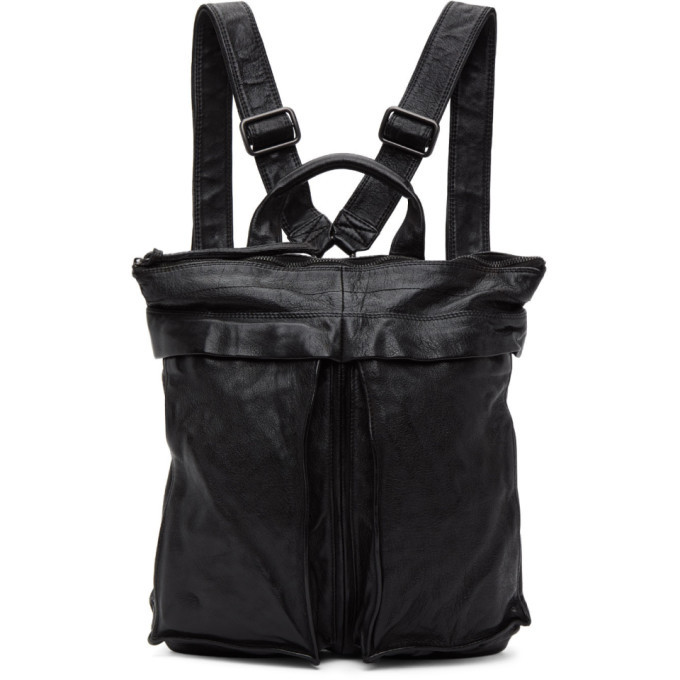 Officine Creative Black Helmet 5 Backpack Officine Creative
