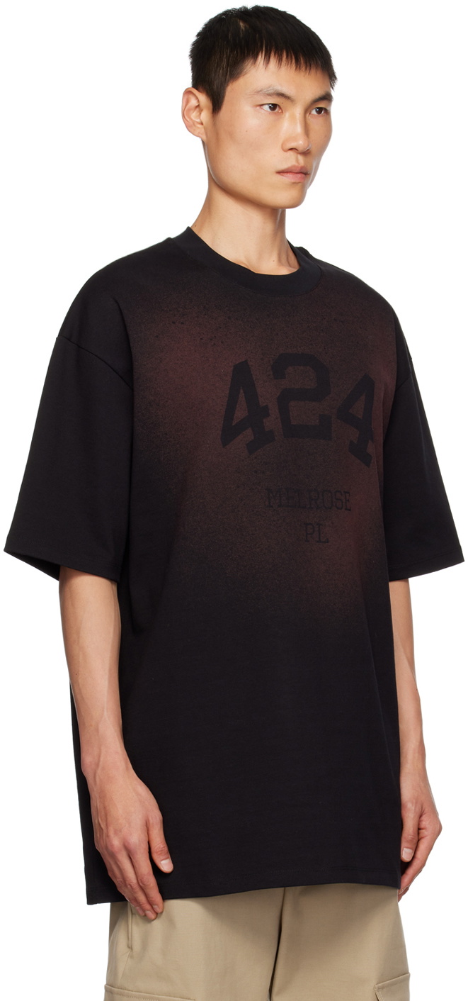 424 Black Printed T-Shirt 424