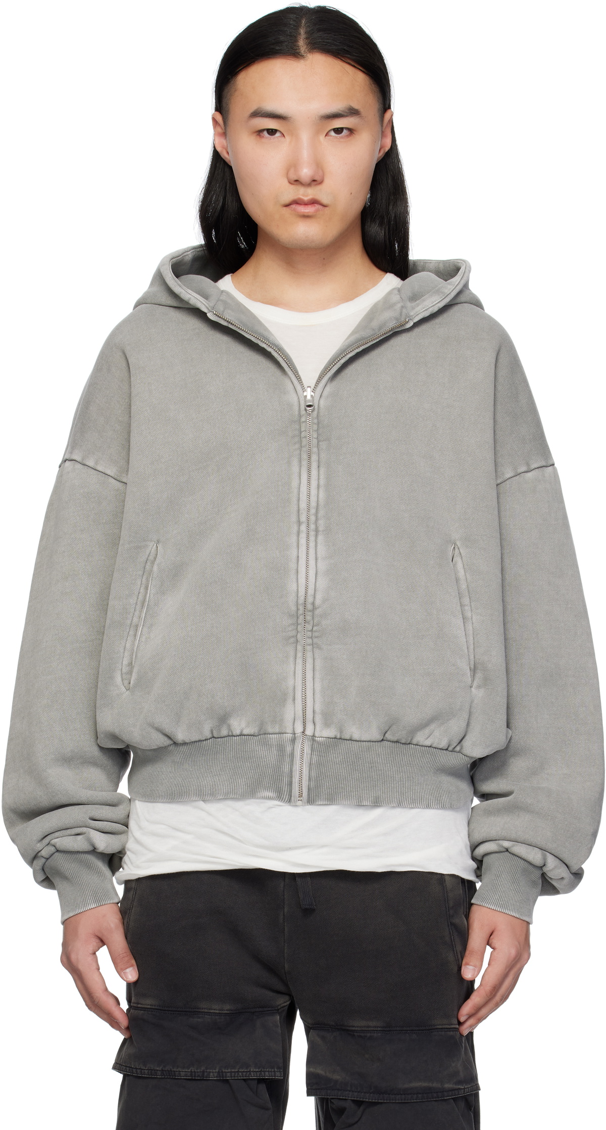 Entire Studios Gray Thermal Hoodie Entire Studios