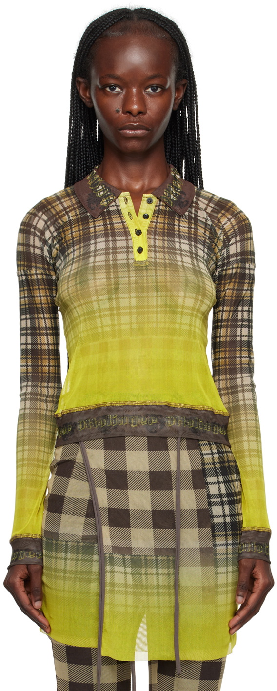 Ottolinger Yellow Check Polo Ottolinger