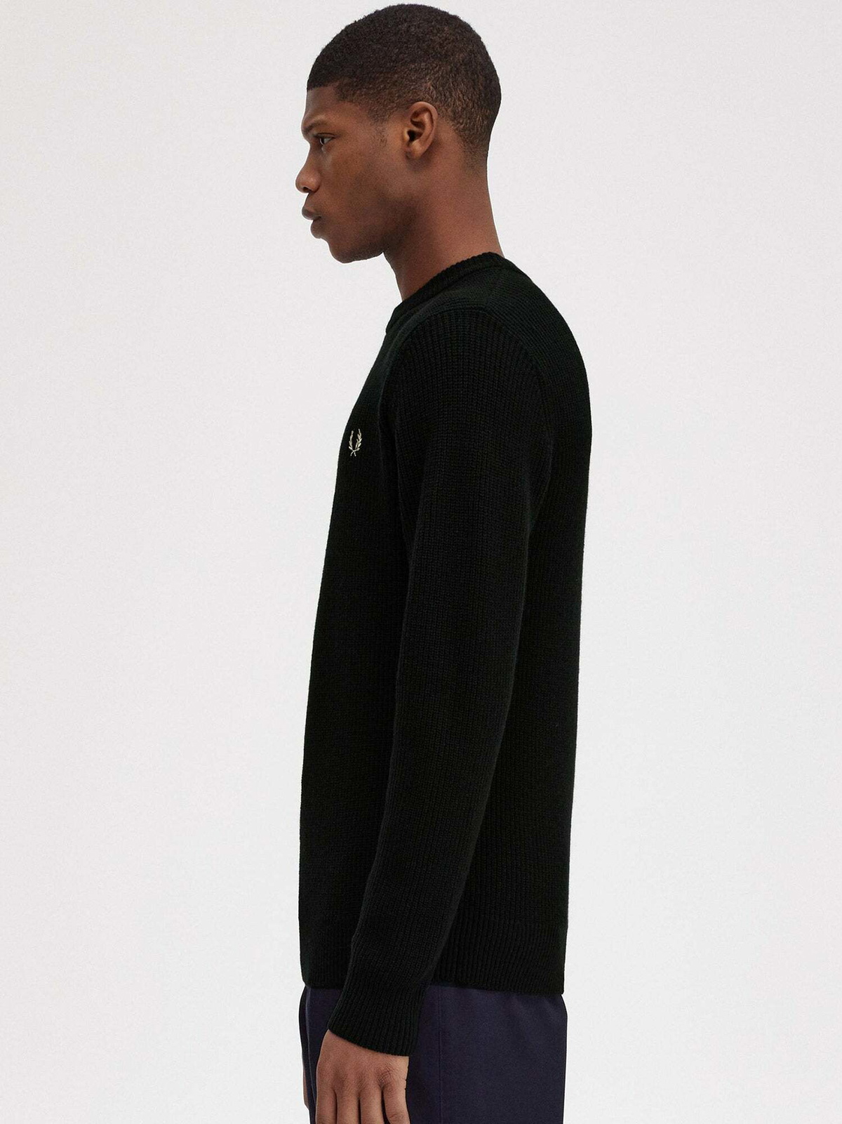 Fred Perry Sweater Black Mens Fred Perry
