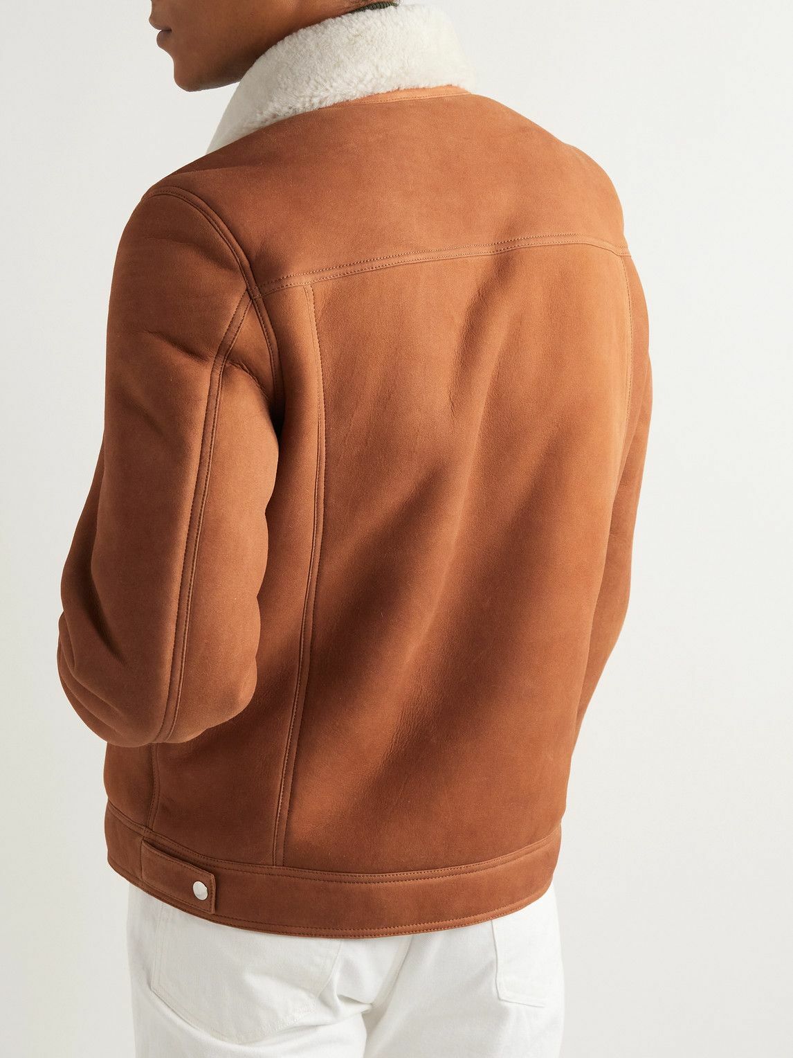 Mr P. - Shearling Trucker Jacket - Red Mr P.
