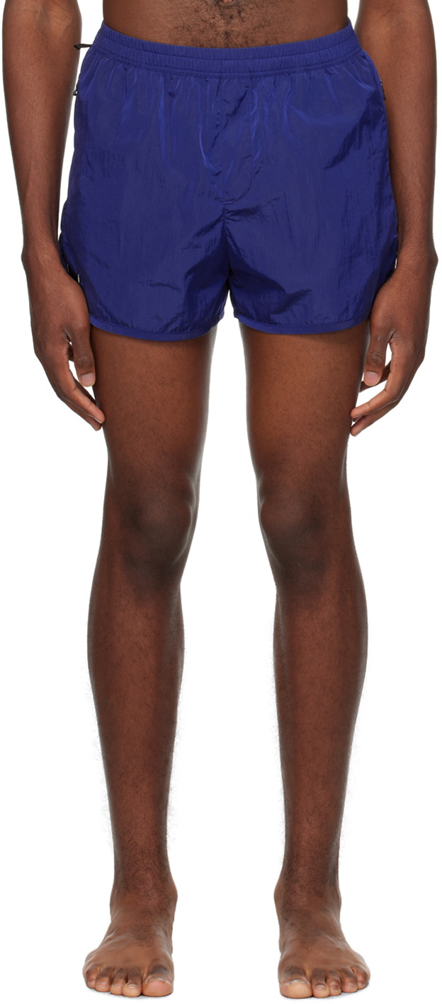True Tribe Blue Shorter Swim Shorts True Tribe