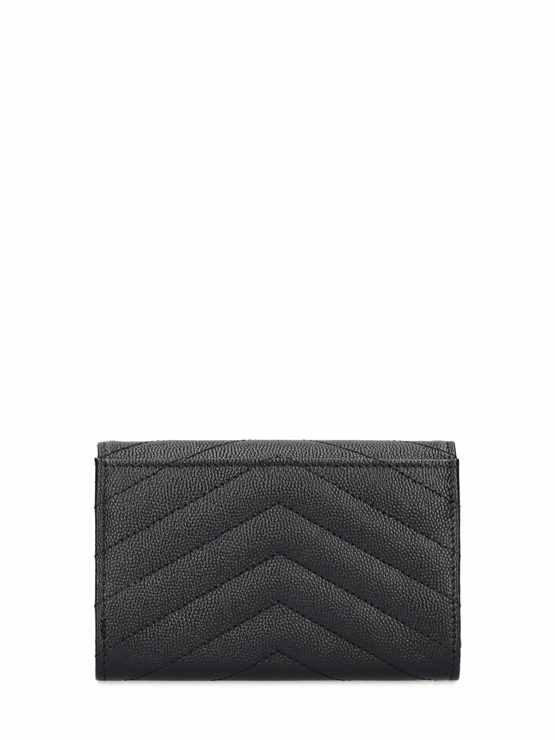 SAINT LAURENT Sm Monogram Leather Envelope Wallet Saint Laurent