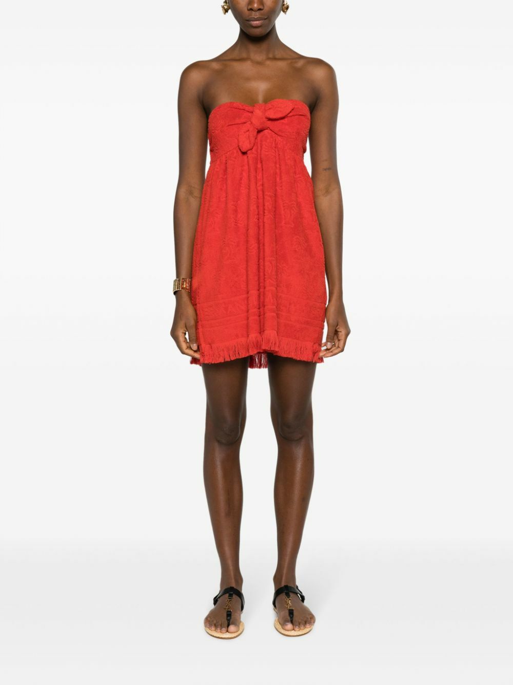 ZIMMERMANN Red Alight Strapless Dress Zimmermann
