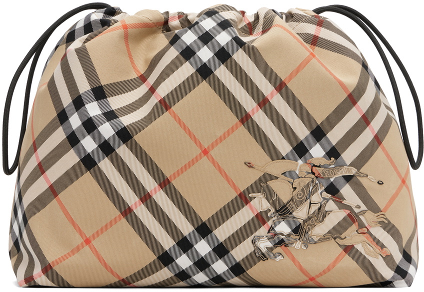 Burberry Tan Check Pouch Burberry