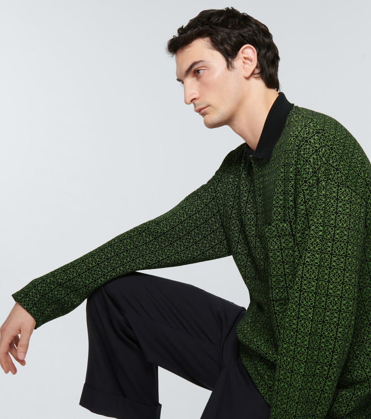 Loewe - Cotton jacquard polo shirt Loewe