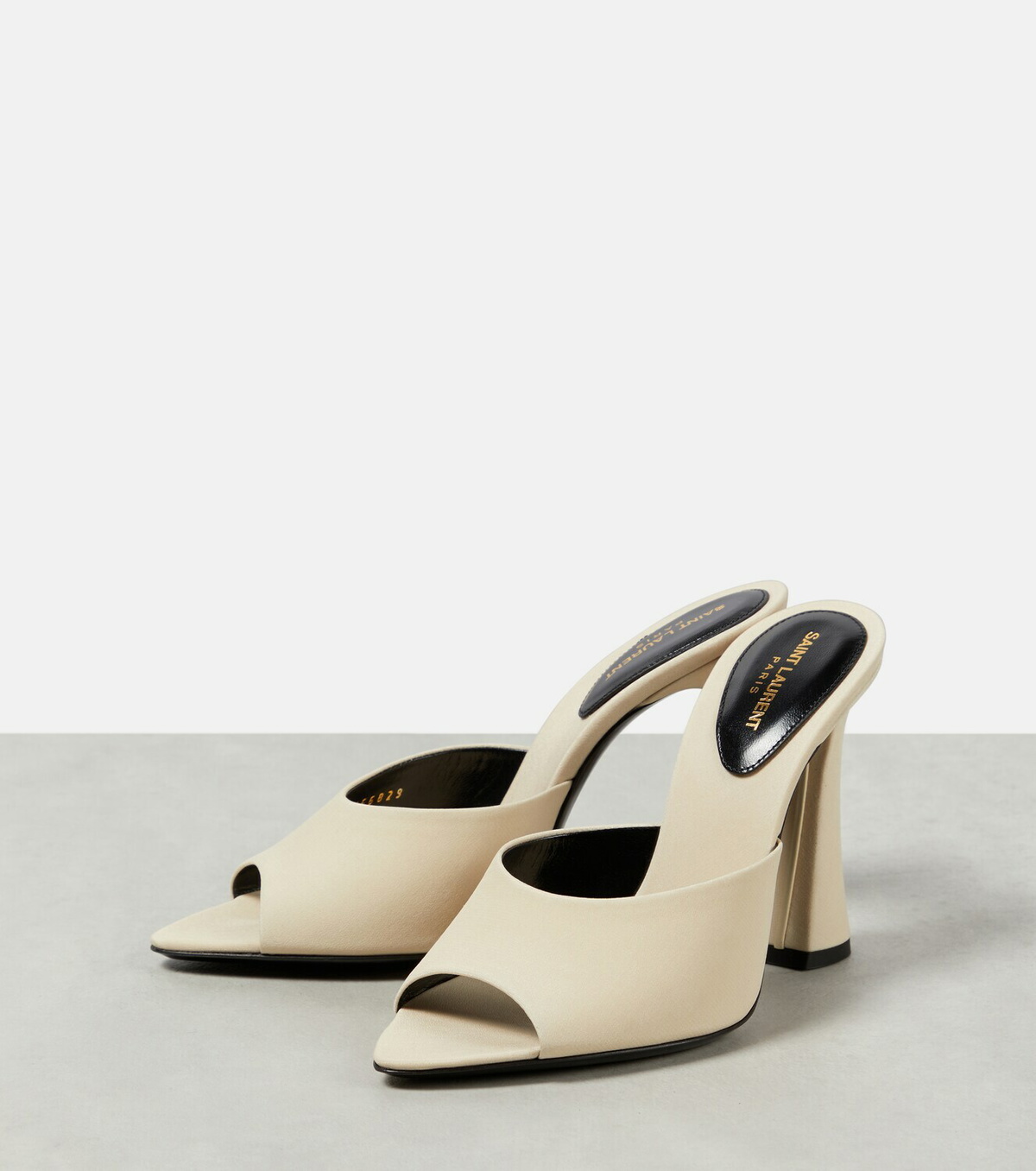Saint Laurent Suite silk satin mules Saint Laurent