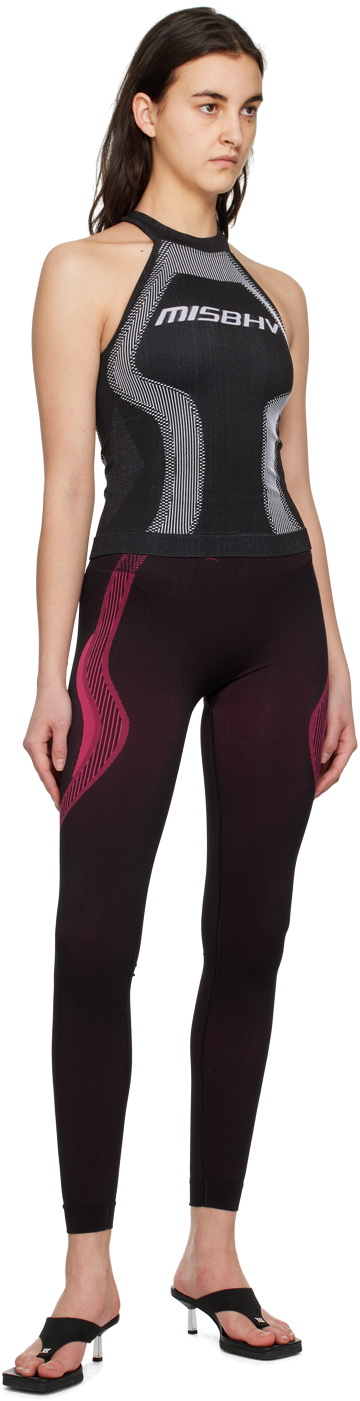 MISBHV Black & White Halter Sport Top MISBHV