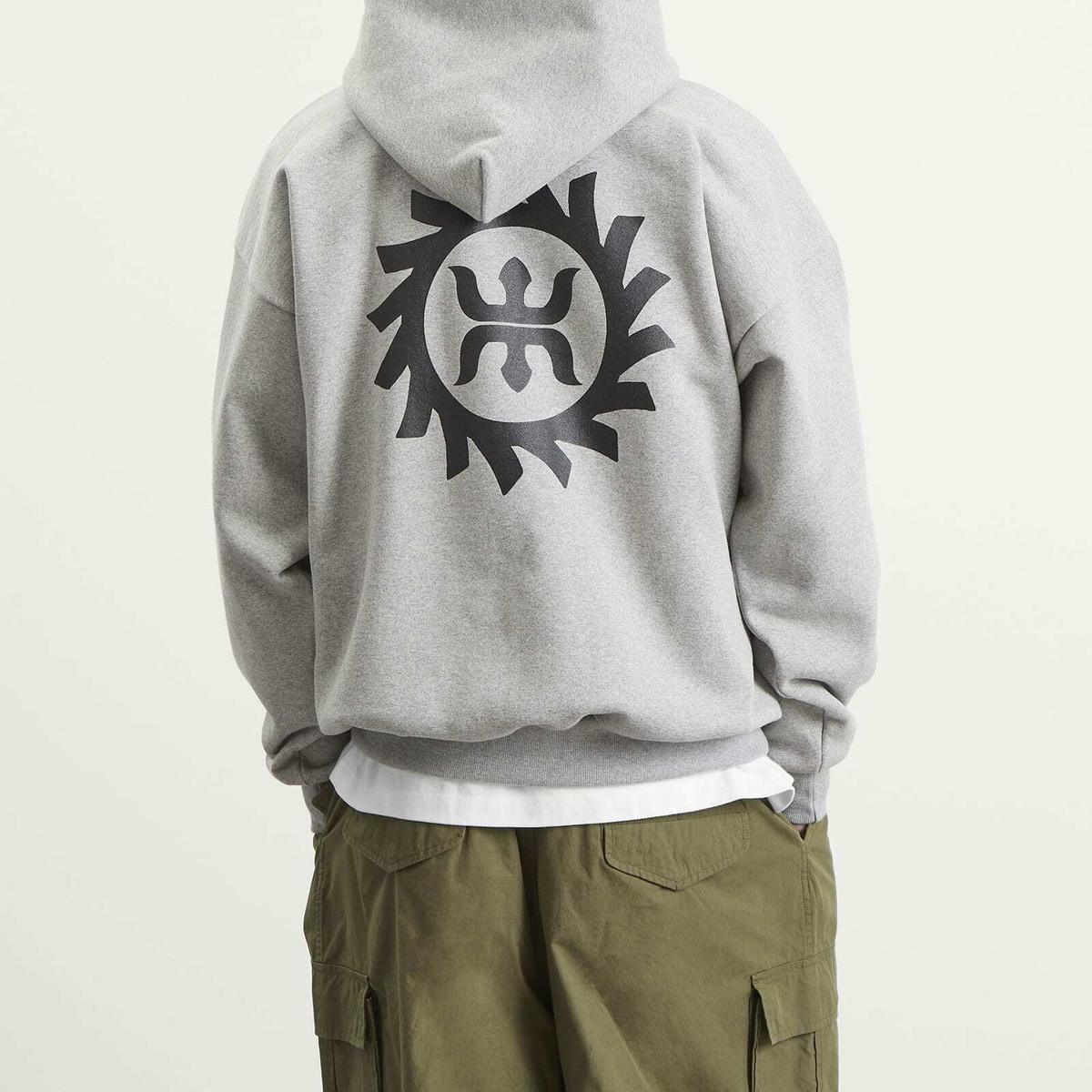 WTAPS Men's MON Logo Hoodie in Ash Gray WTAPS