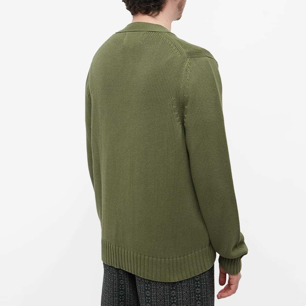 Corridor Men's Washed Cotton Cardigan in Olive Corridor