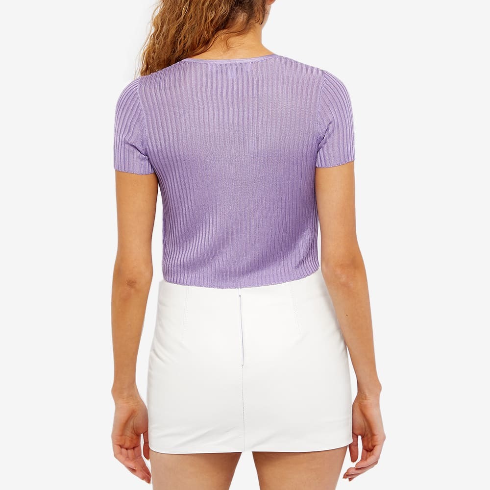 Mother of All Women's Eline Mini Button Front Knitted Top in Lilac ...