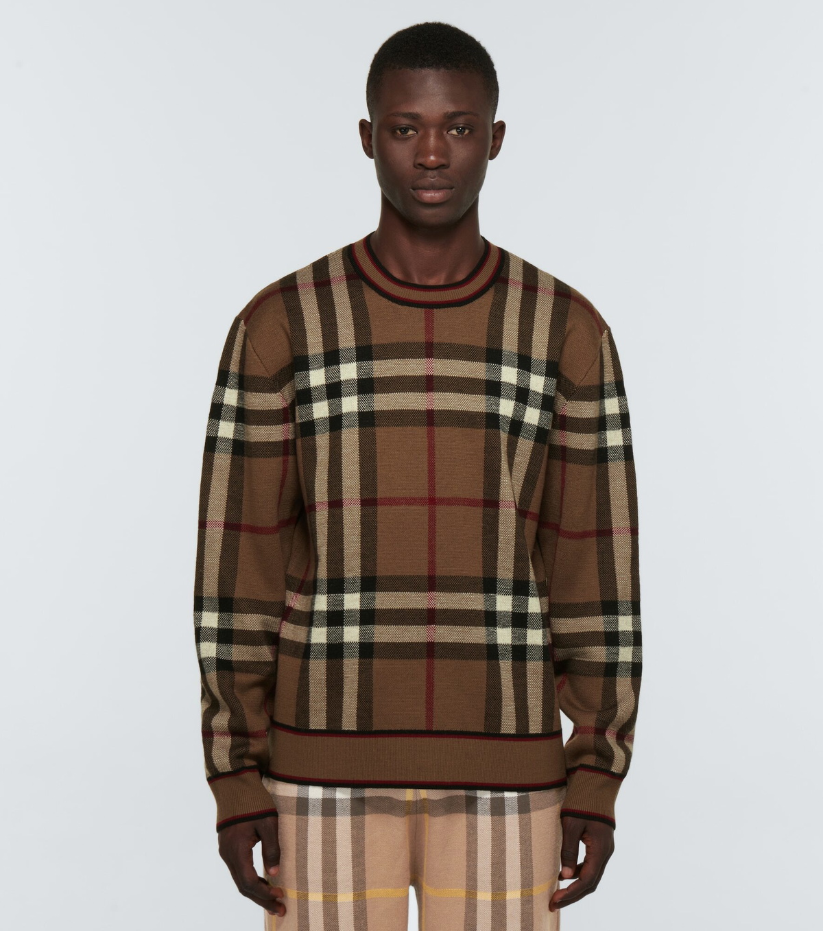 Burberry - Checked wool sweater Burberry