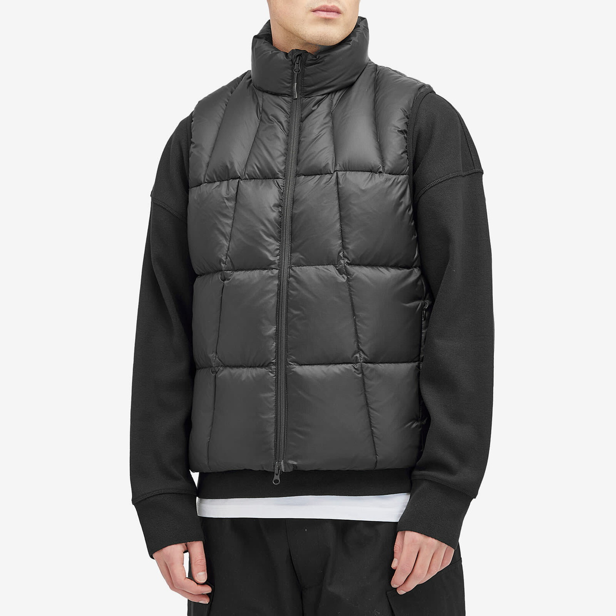 Uniform Bridge Men's AE Utility Duck Down Vest in Black Uniform Bridge