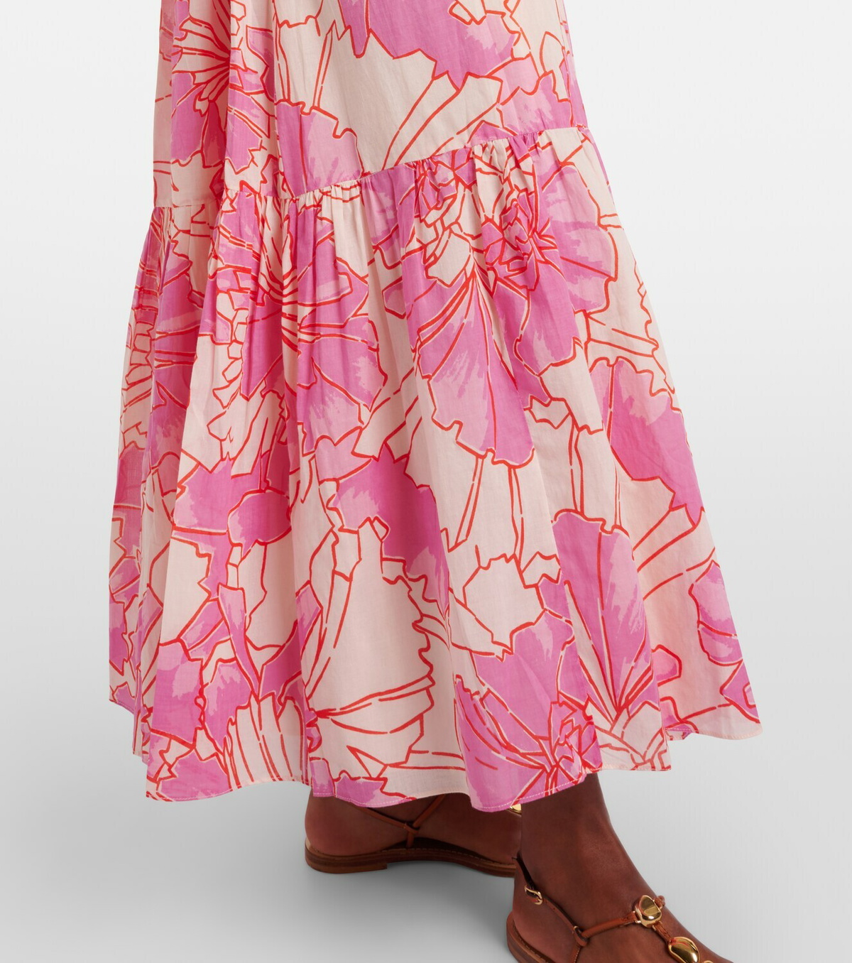 Poupette St Barth Suzanne off-shoulder cotton maxi dress Poupette St Barth