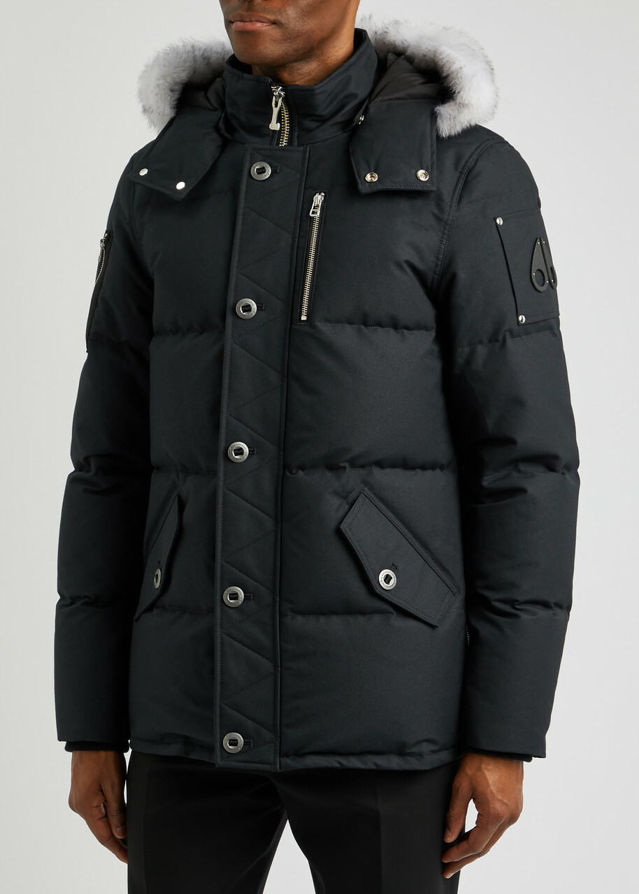Moose Knuckles 3Q Quilted Canvas Jacket Navy Moose Knuckles