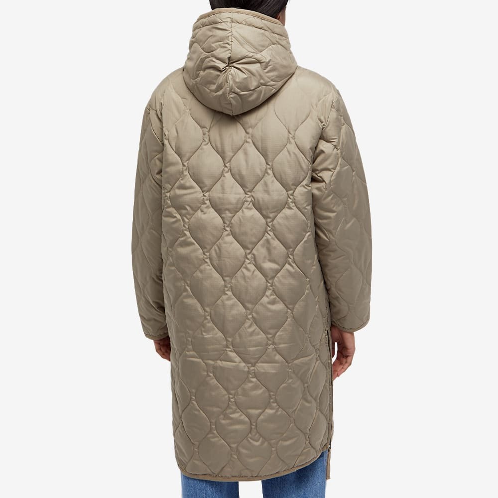 Taion Women's Hood Down Coat in Light Mocha Taion Extra