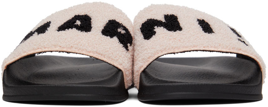 Marni Pink Terrycloth Slides Marni