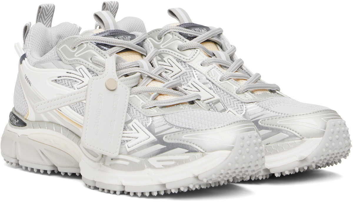 Off-White White & Silver Be Right Back Sneakers Off-White