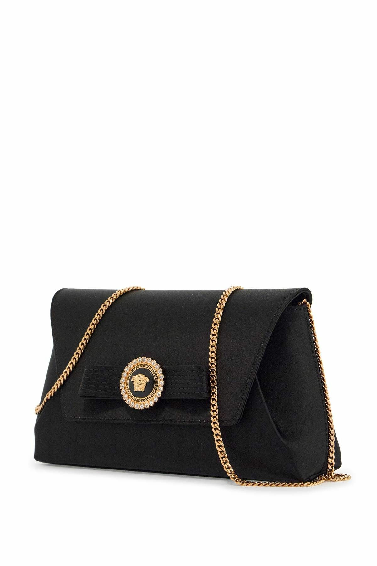 VERSACE gianni ribbon clutch Black Versace
