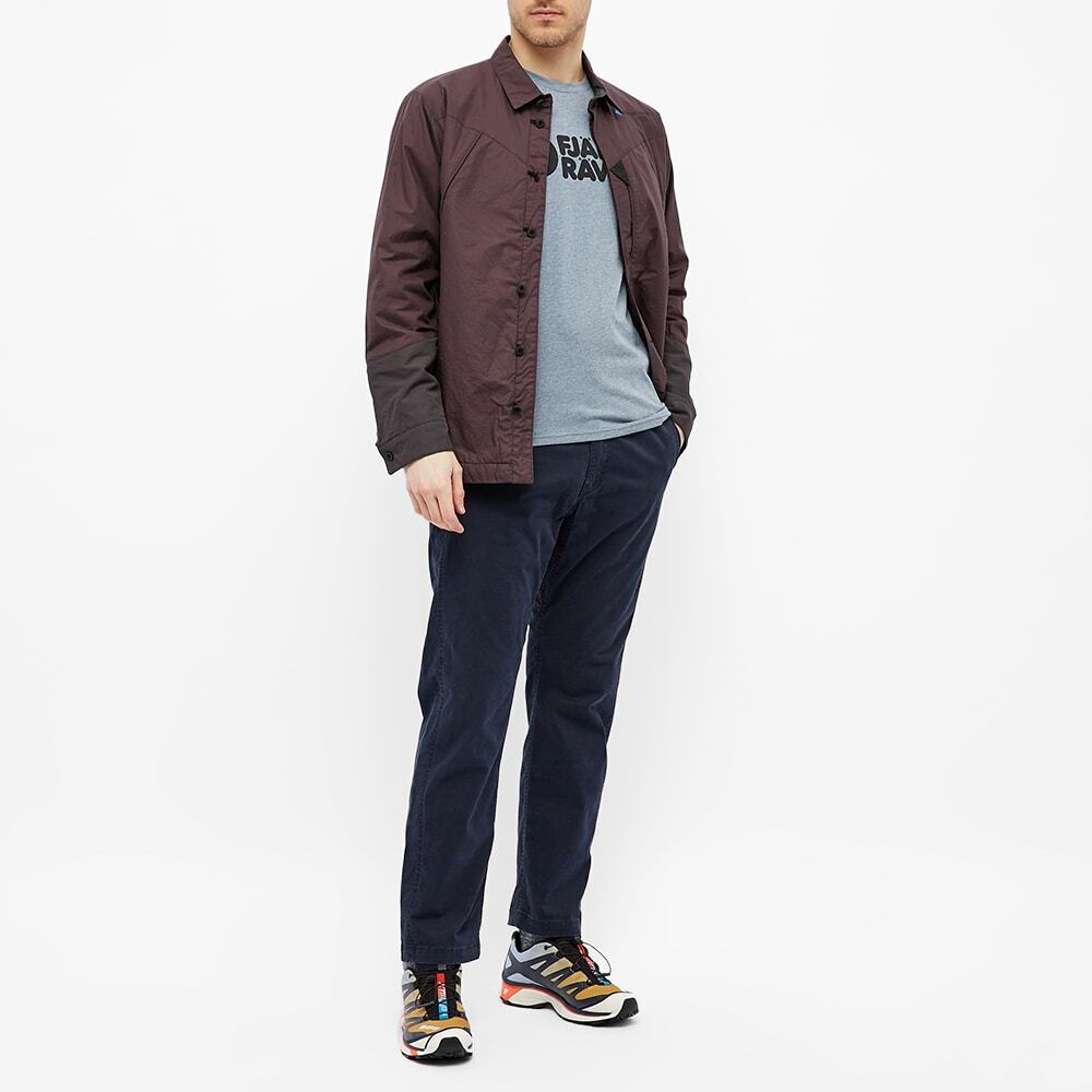 Fjällräven Men's Logo T-Shirt in Uncle Blue/Melange Fjällräven