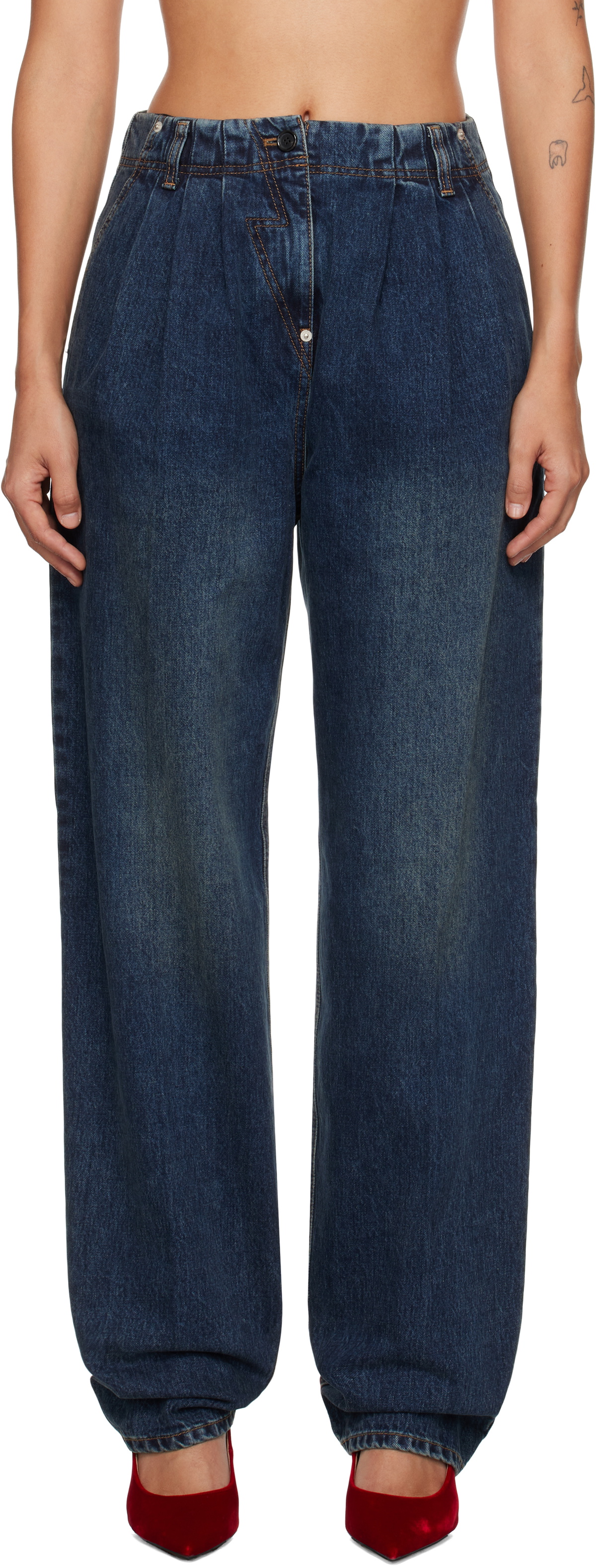 Pushbutton Navy Cocoon Jeans Pushbutton